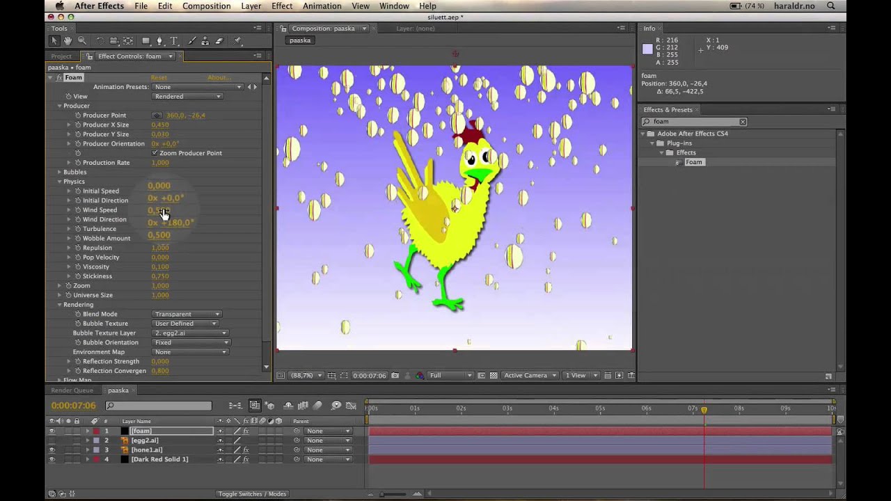 After Effects: Foam - YouTube