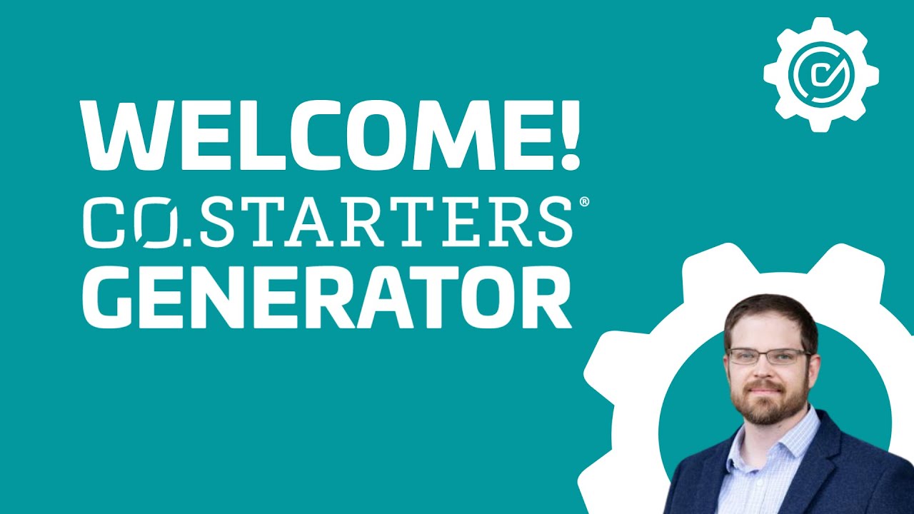 What is CO.STARTERS Generator all about? - YouTube