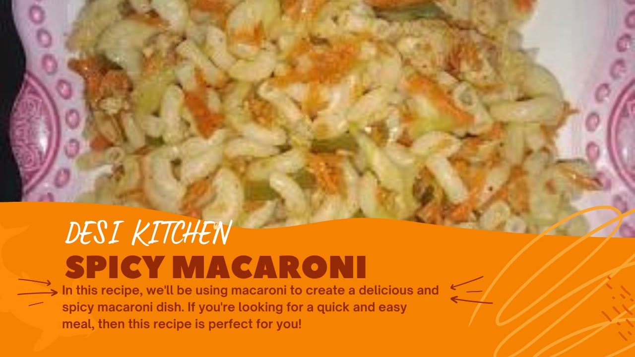 Macaroni | Spicy macaroni recipe - YouTube