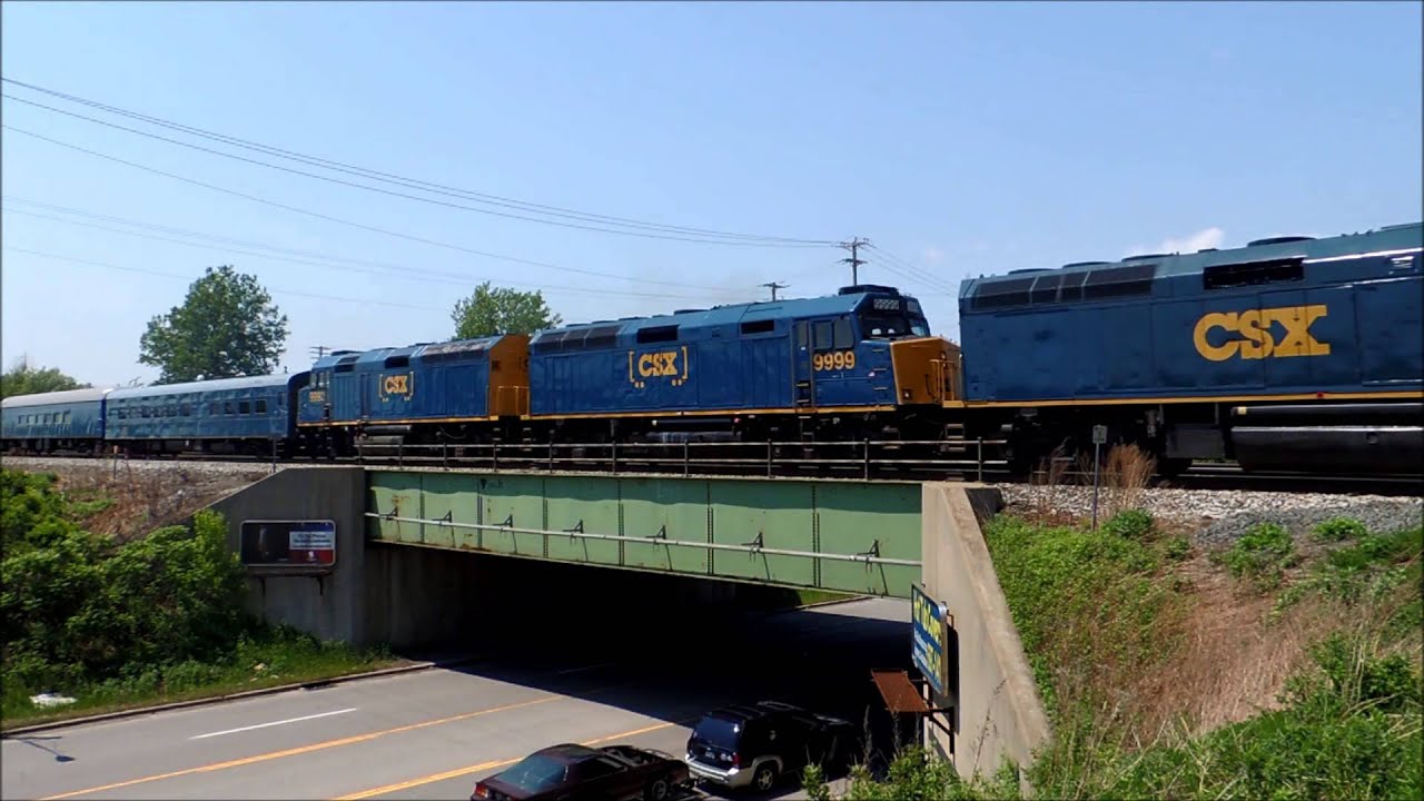 CSX Office Car Special Depew, NY - YouTube