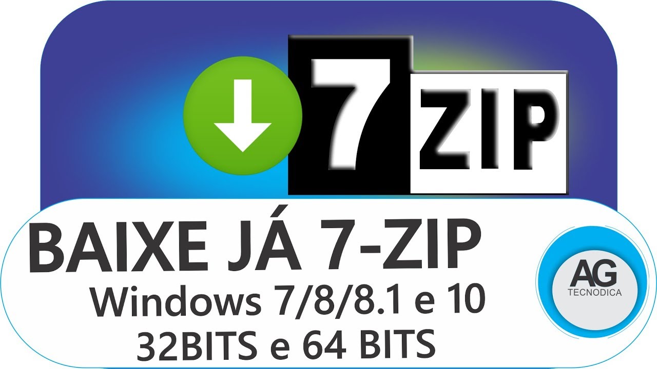 Como baixar e instalar 7-Zip, sua versão mais recente, 32Bits ou 64Bits ...