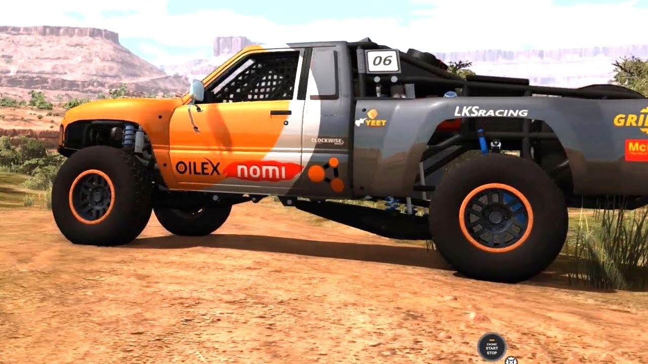 BeamNG Drive - LKS Prerunner in the Desert - YouTube
