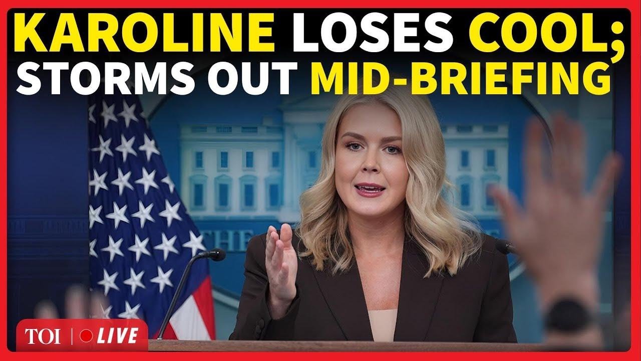White House LIVE: Karoline Leavitt EXPLODES At Reporters; Shuts ...