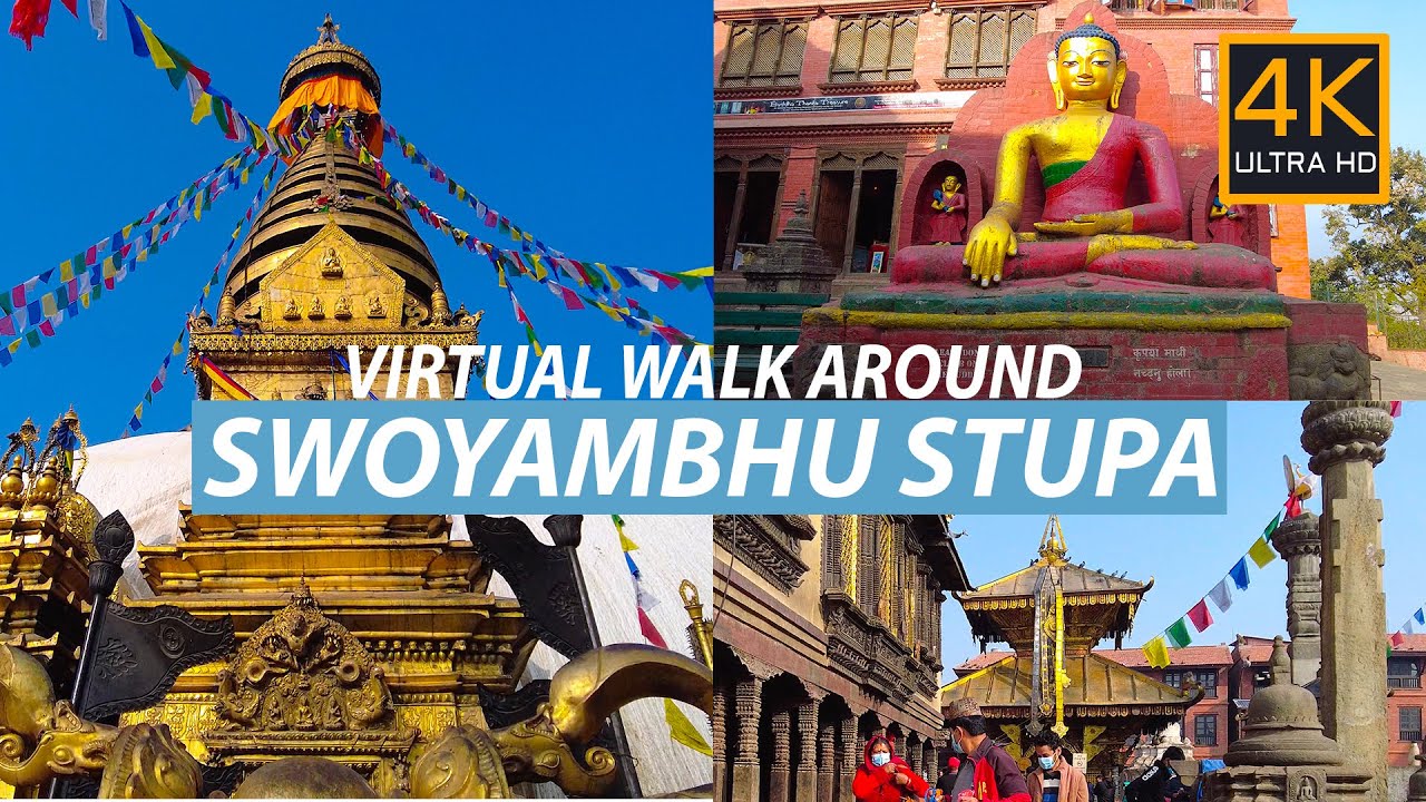 Swoyambhu Stupa - 4K Virtual Walk Kathmandu - DJI Pocket 2 - YouTube