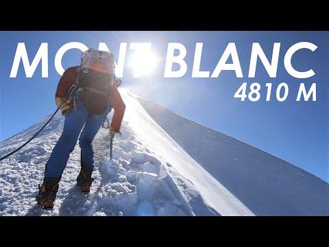 Mont Blanc Ascent: Reaching the Top of the Alps - 4810m | 4K | Goûter Route