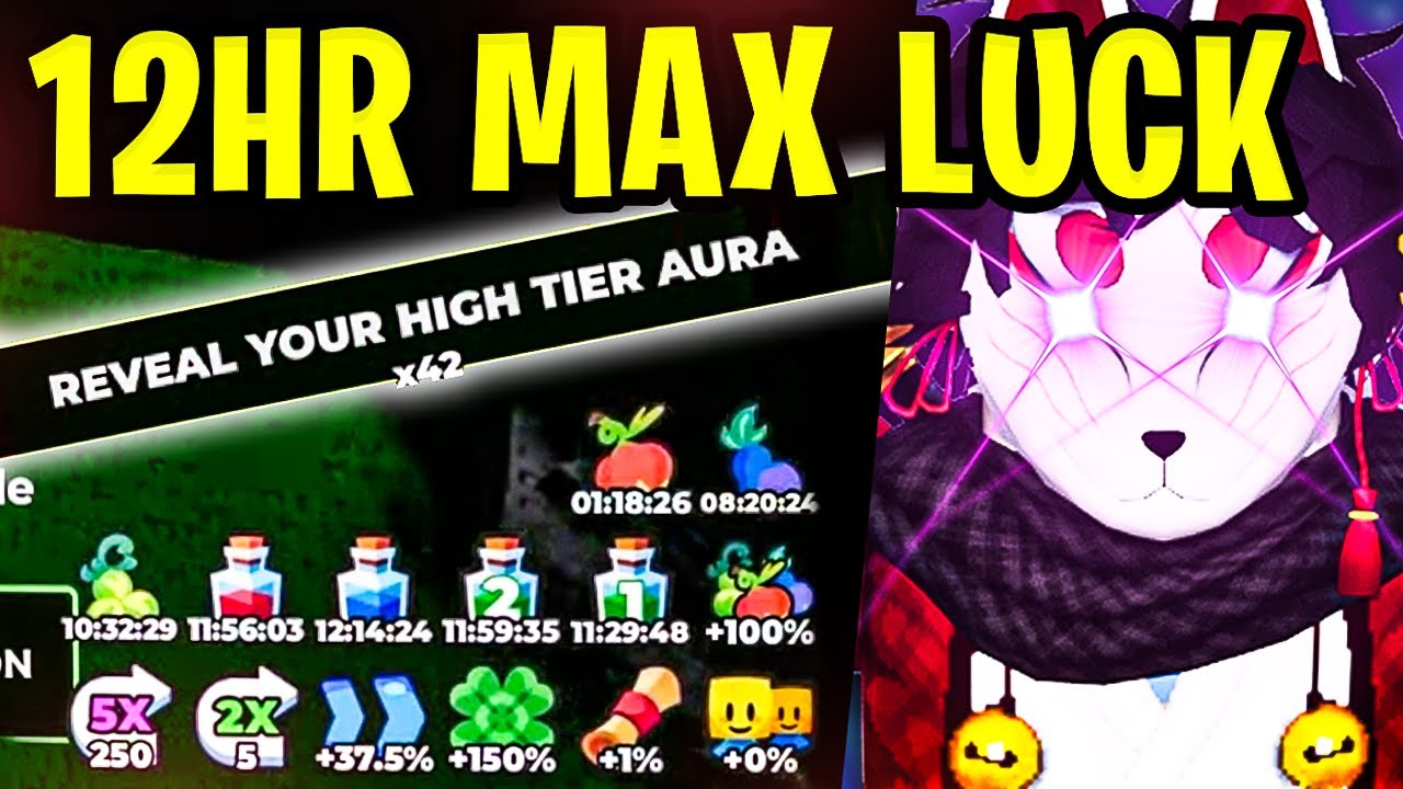 I Had MAX LUCK For 12 HOUR In ROBLOX RNG And This Happened... - YouTube