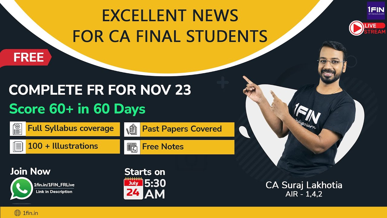 Day 2 | Ind AS 116 | Leases | CA Final | Fast Track Classes | Financial ...