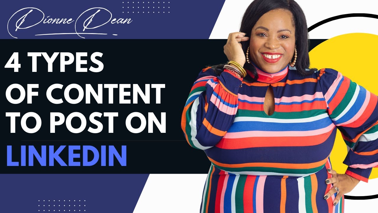 4 Types of Content to Post on LinkedIn - YouTube