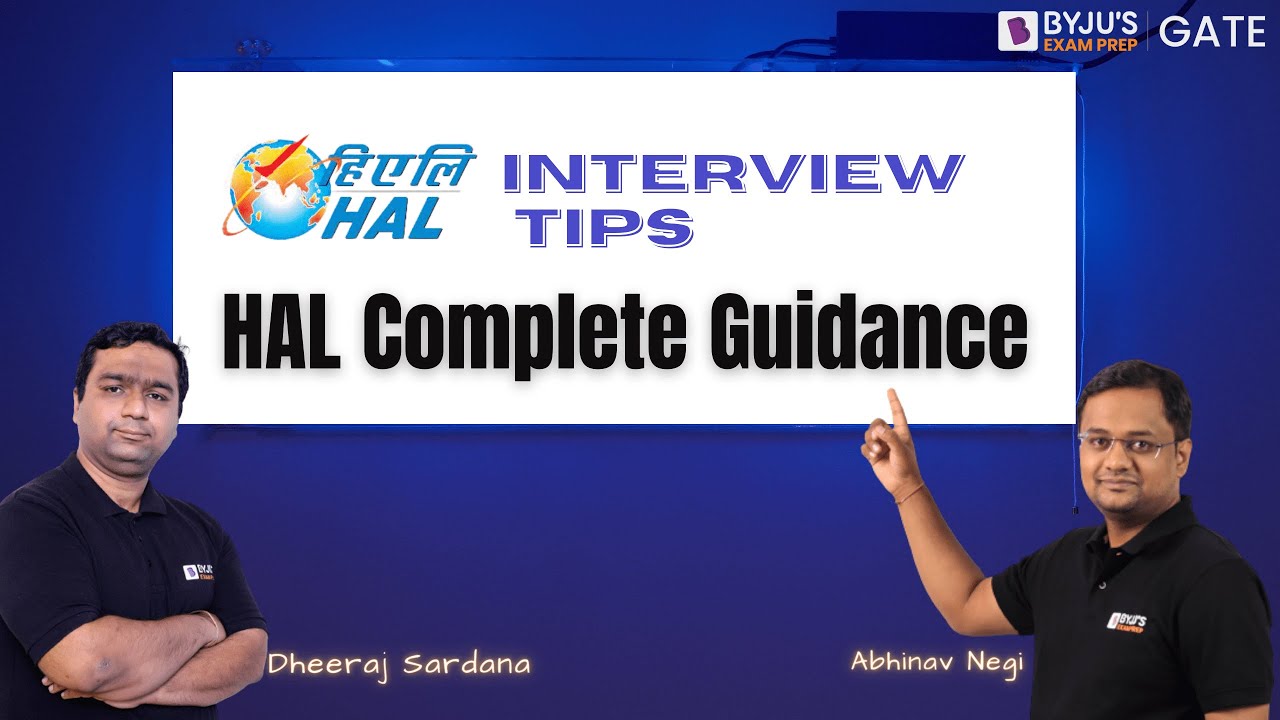 HAL Interview Tips | HAL Complete Guidance | BYJU'S GATE - YouTube