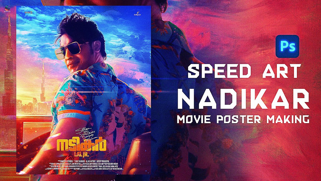 Nadikar | Movie poster design | Tovino Thomas - YouTube