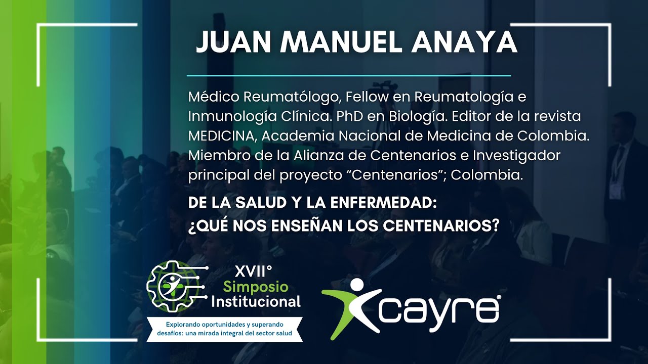 Juan Manuel Anaya - De la salud y la enfermedad:¿Qué nos enseñan los ...