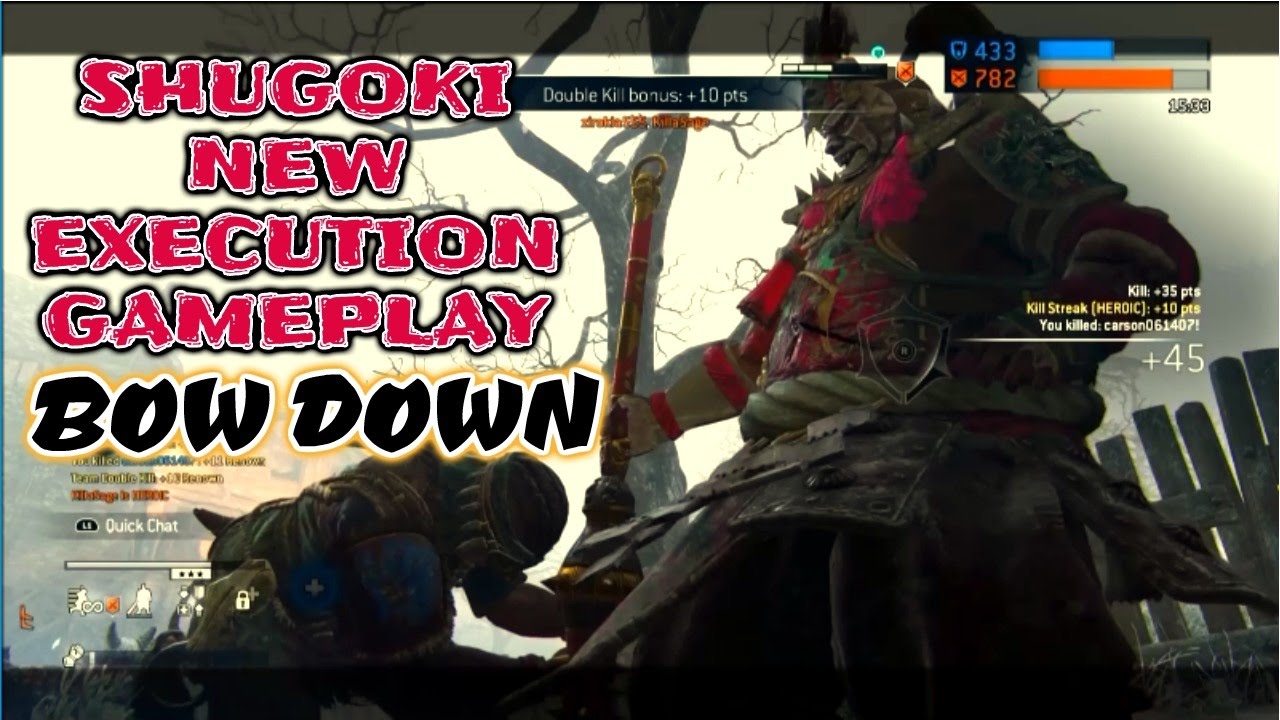 [For honor] - Shugoki New Execution Game play - YouTube