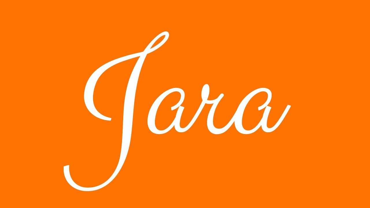 Learn how to Sign the Name Jara Stylishly in Cursive Writing - YouTube