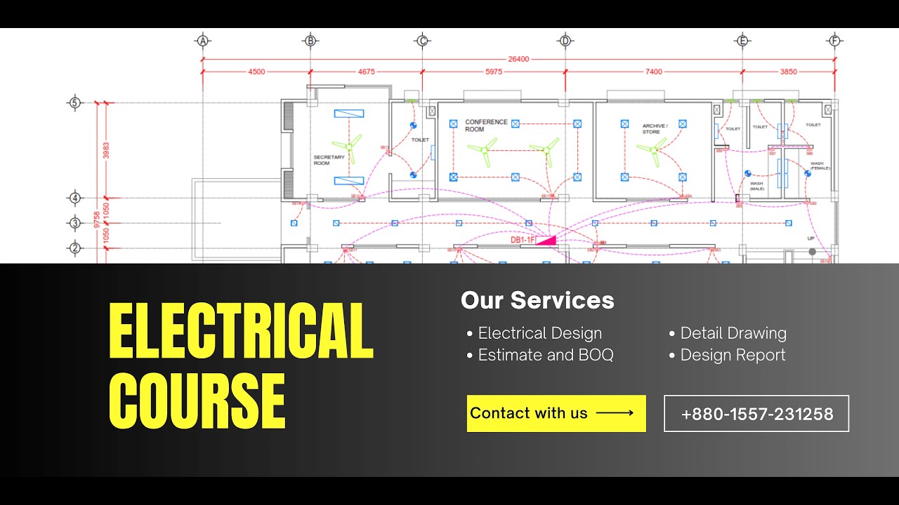Building Electrical AutoCAD design drawing complete guideline step by ...