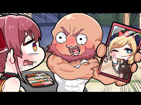 Marine’s dad wants to get along with Choco Sensei【Komainu/Clip/Hololive】
