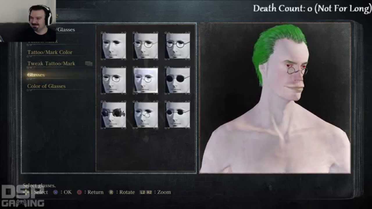 Bloodborne playthrough pt1 - Making a MADMAN! (Character Creation ...