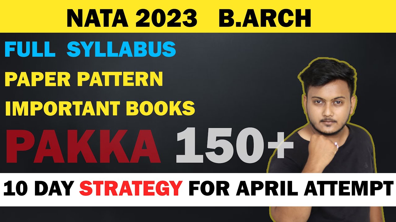 NATA 2023 Preparation Strategy | NATA 2023 Best Books & Strategy | NATA ...