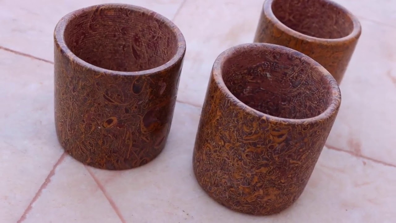 Fossil Habur Stone Glass Set of 6 ( 100% Authentic ) Exclusive ...