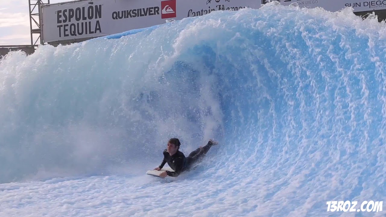 WaveHouse SD FlowRider FlowBarrel Championships Pro Bodyboard - YouTube
