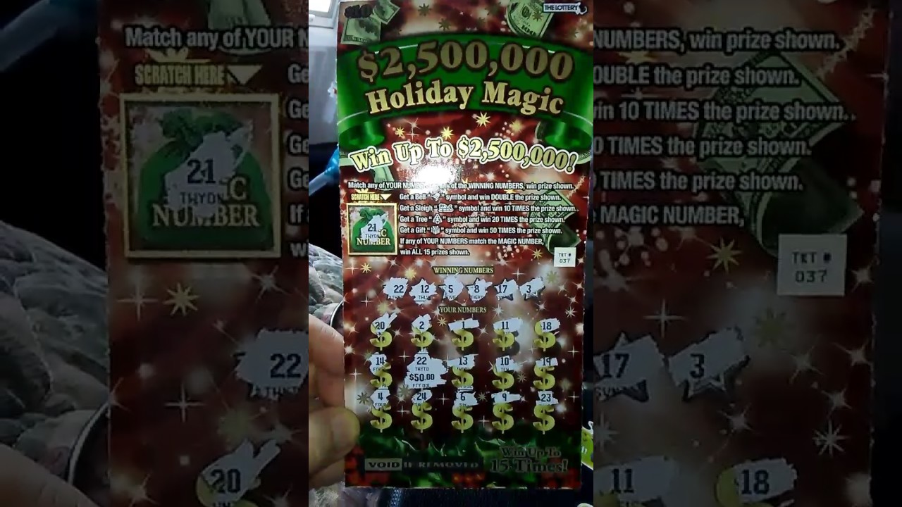 Nice win Holiday magic ticket ma lottery - YouTube