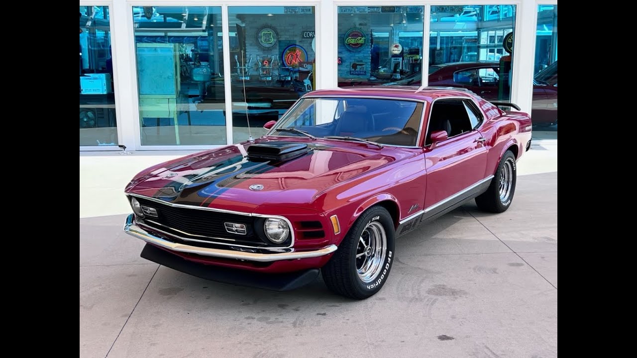 Red 70 Mustang Mach 1