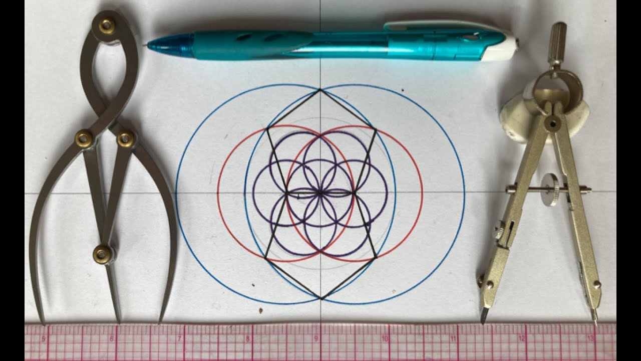 How To Draw The Flower Of Life With A Compass | Best Flower Site