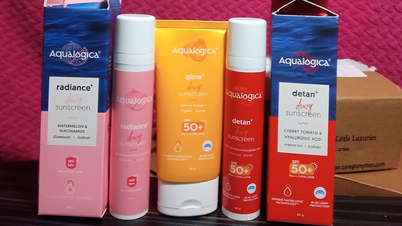 Aqualogica Sunscreens Unboxing, First Impressions and Review ...