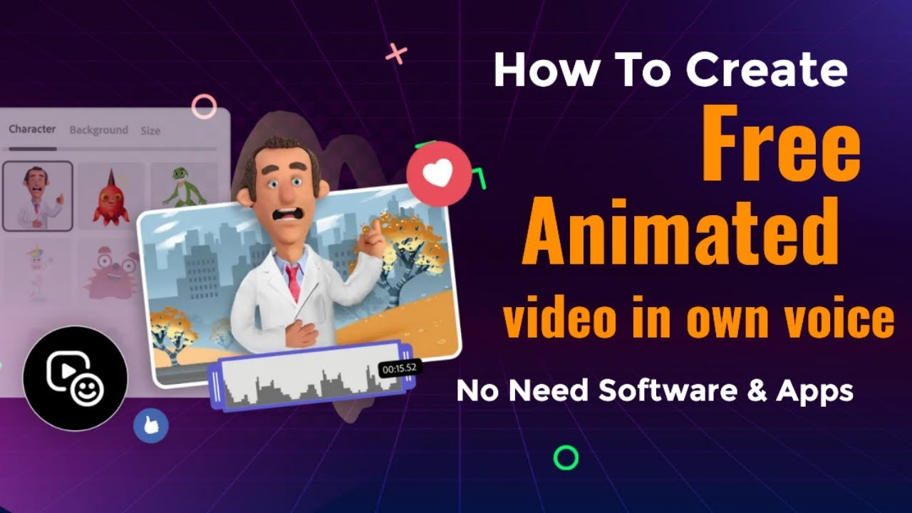 Make Animated Videos with Your Voice without Showing Your Face - YouTube