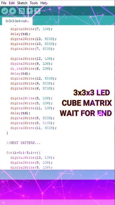 3x3x3 LED MATRIX CODING IN ARDUINO || EASY AND SIMPLE CODE || FREE TO LAB - YouTube