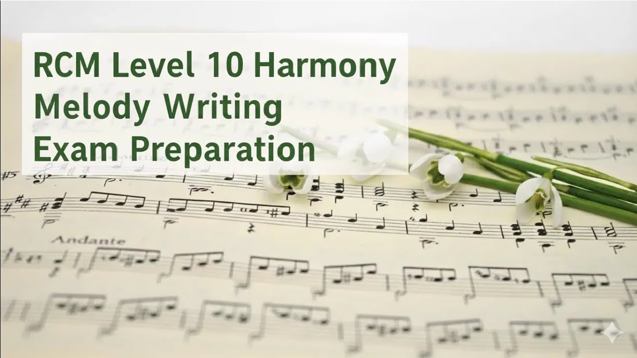 RCM Level 10 Harmony: Melody Writing Example #1 - YouTube