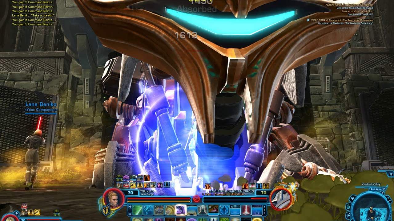 Swtor - Jedi Consular - Defeat the Ancient Guardian Droid - Nathema ...