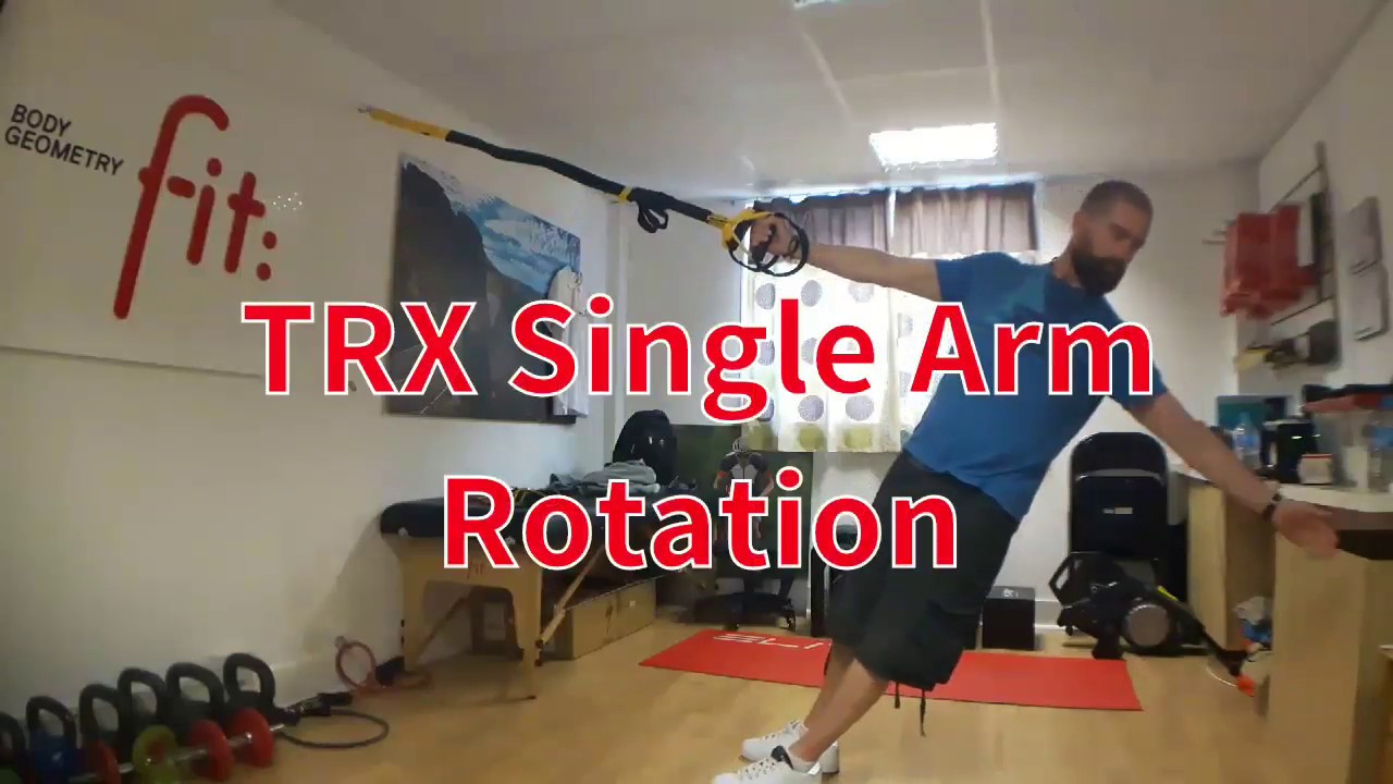 TRX Single Arm Rotation - YouTube
