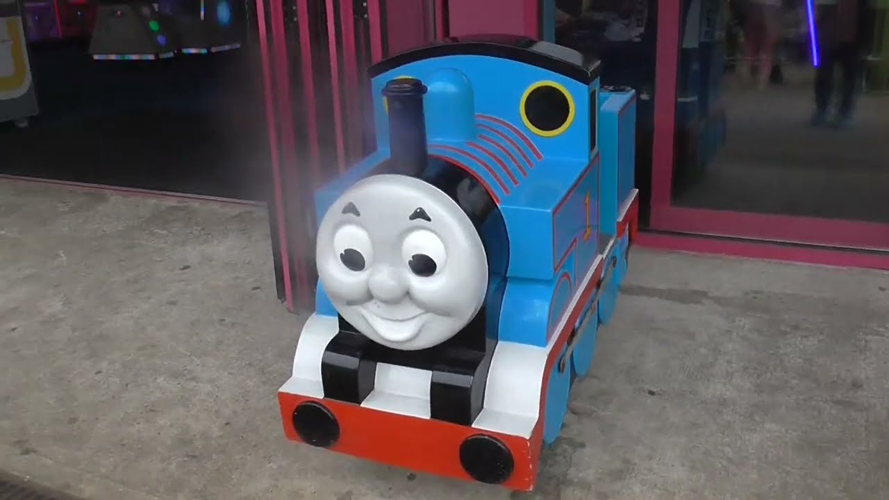 Jolly Roger Standard Thomas The Tank Engine Kiddie Ride - YouTube