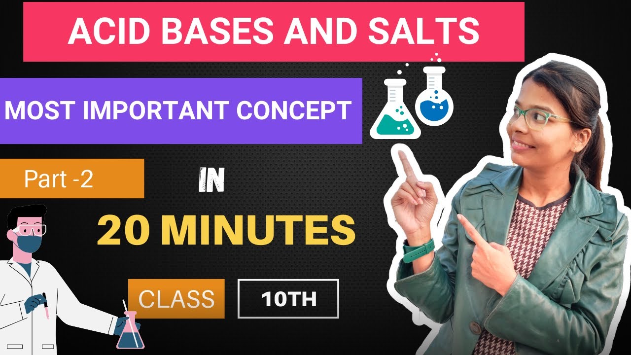 Acid bases and salts class 10 | Ncert Covered | ONE SHOT |Mind Map ...