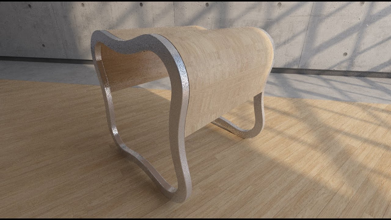 Extruded chair in Rhino V5 - YouTube