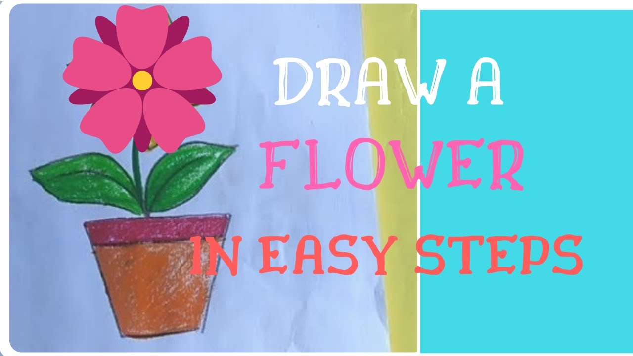 How To Draw A Easy Flower In A Pot YouTube how-to-draw-a-easy-flower-in-a-pot-youtube