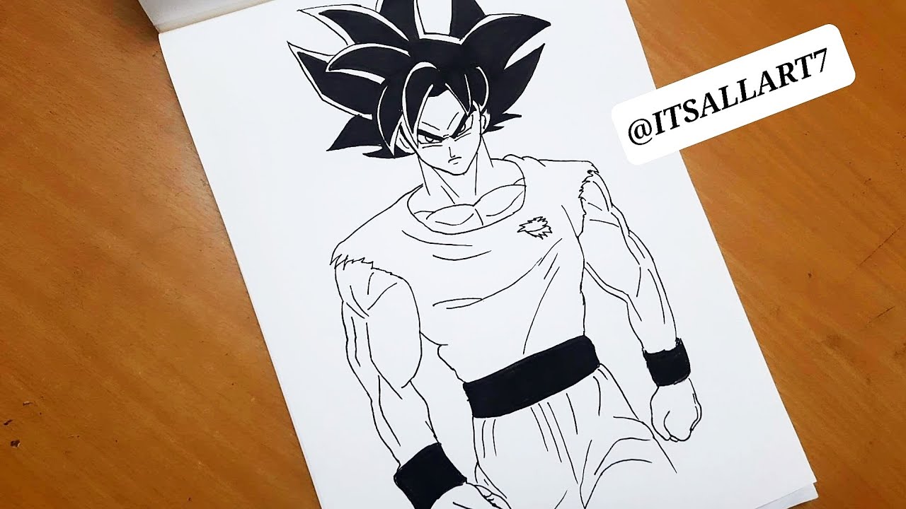 Drawing - Goku full body // speed drawing - Goku full body /how to draw ...