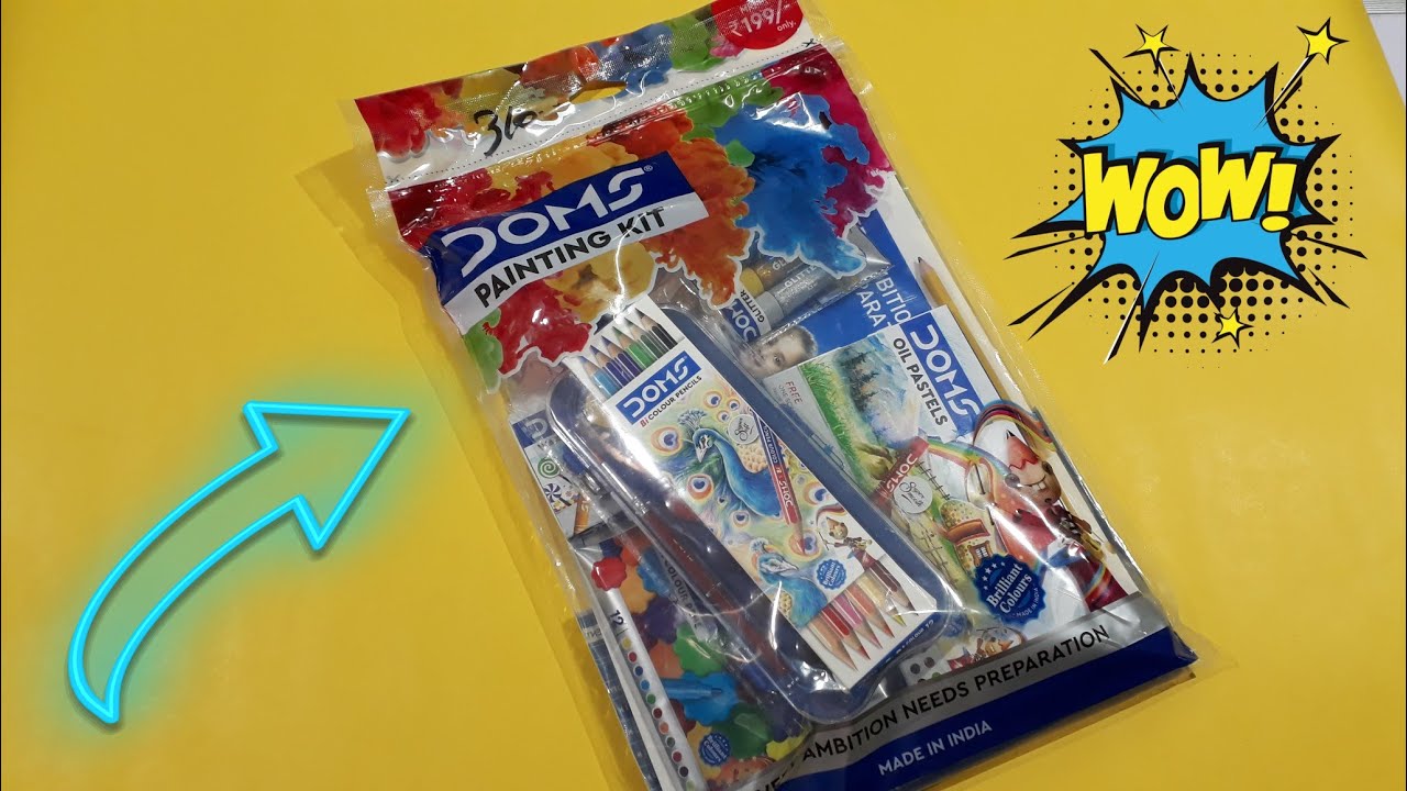 Doms kit 199|💼Doms Paintig kit set|Oil pastels Doms Colour Stationary ...