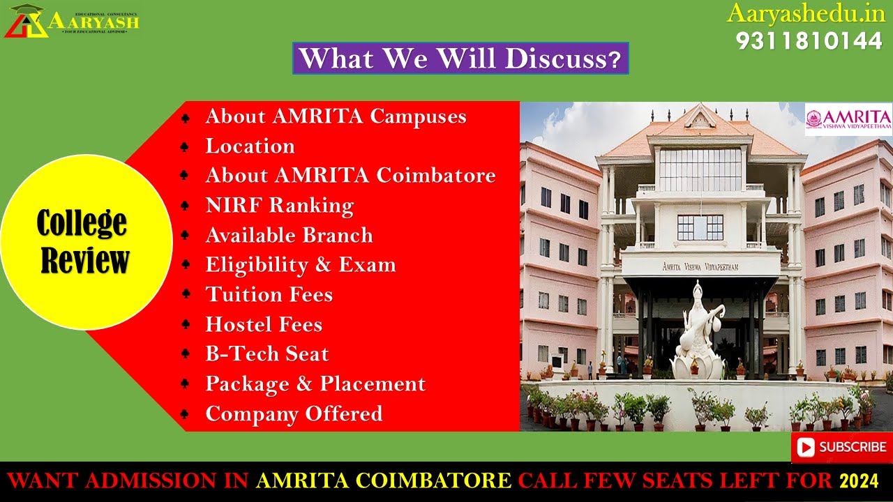 Amrita Engineering Entrance Exam 2024 | AEEE | AMRITA (AEEE) |Amrita ...