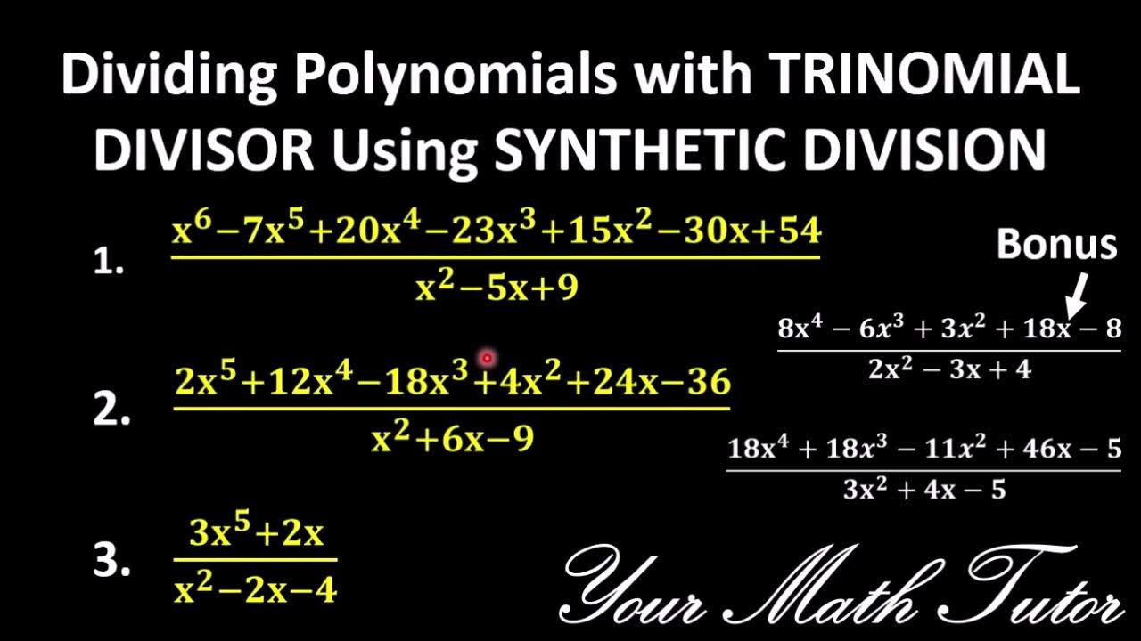 How To Divide Polynomials With Trinomial Divisor Using Synthetic how-to-divide-polynomials-with-trinomial-divisor-using-synthetic