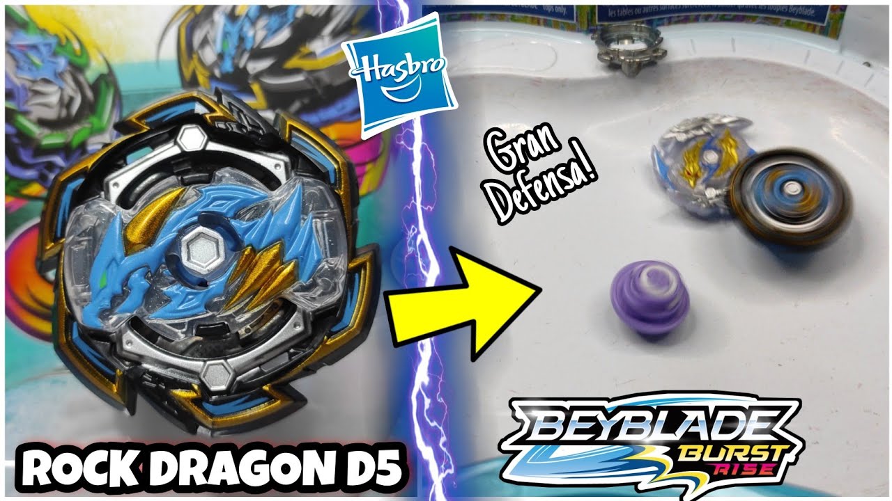 *ROCK DRAGON D5* Unboxing Beyblade Burst Rise HASBRO y OGRE 05 xD - YouTube