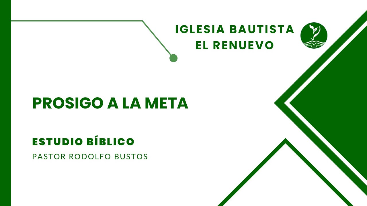 Prosigo a la meta | Pastor Rodolfo Bustos - YouTube