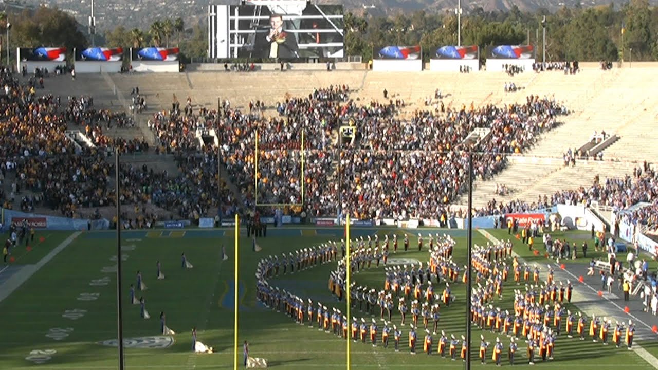 UCLA Bruin Marching Band - Four Solo Trumpet National Anthem - ASU vs ...