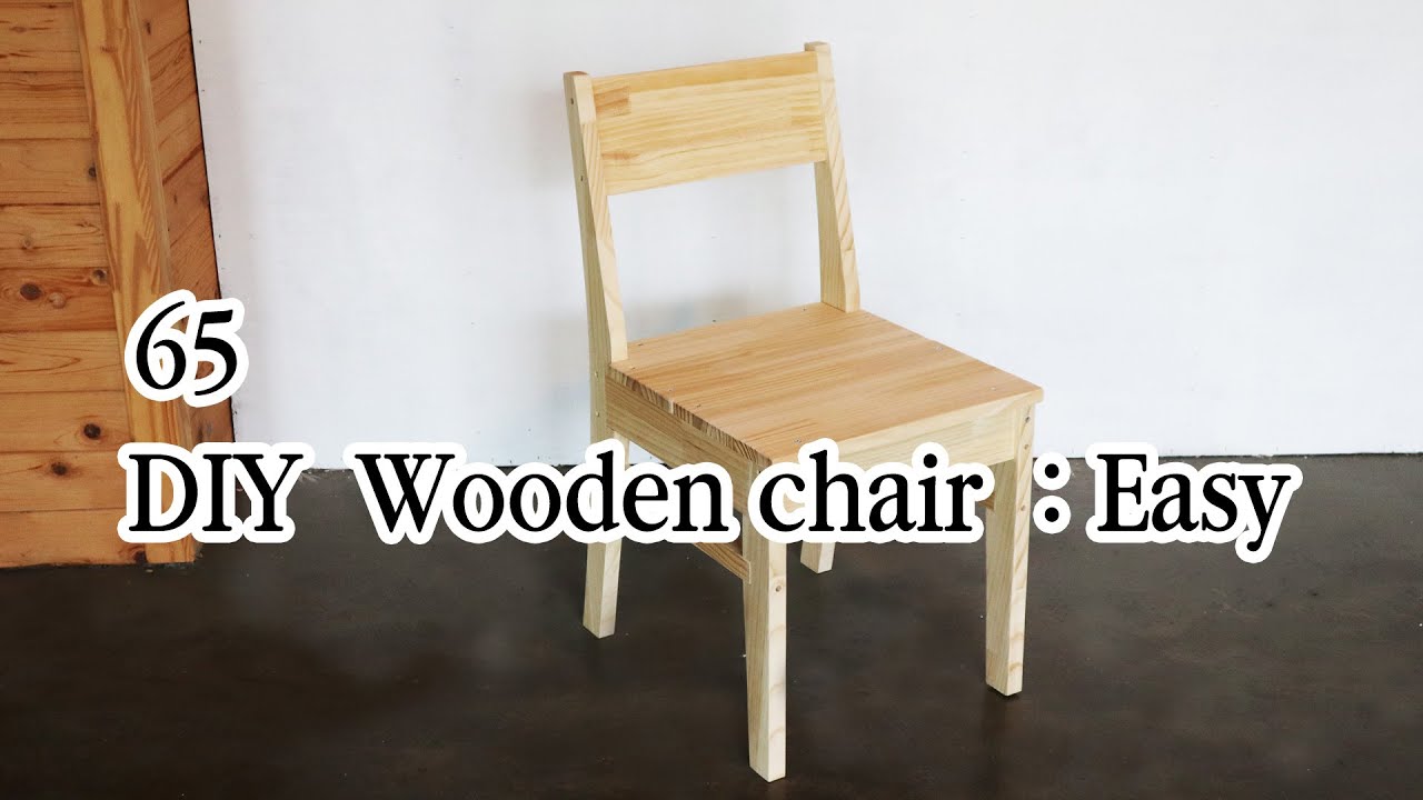 65 wooden chair Easy Woodworking - YouTube