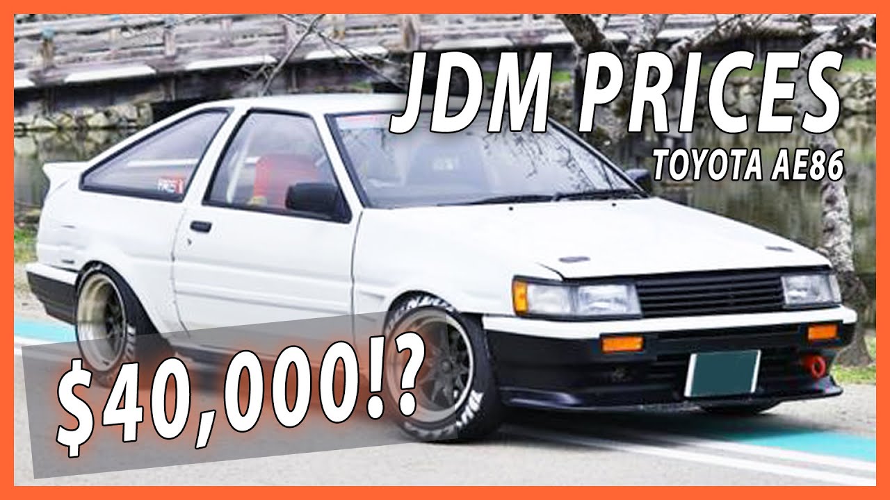 JDM Auction Prices - Toyota AE86 Sprinter Trueno / Corolla Levin - YouTube