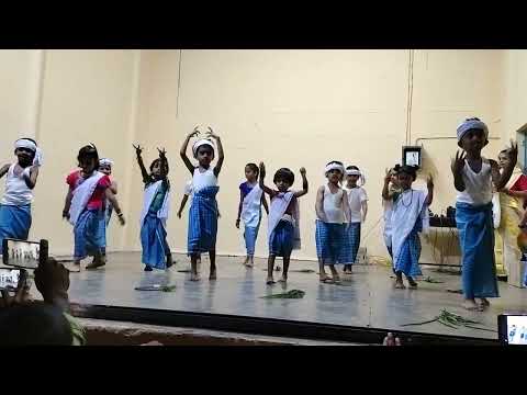 Onam festival dance performance for kids - YouTube