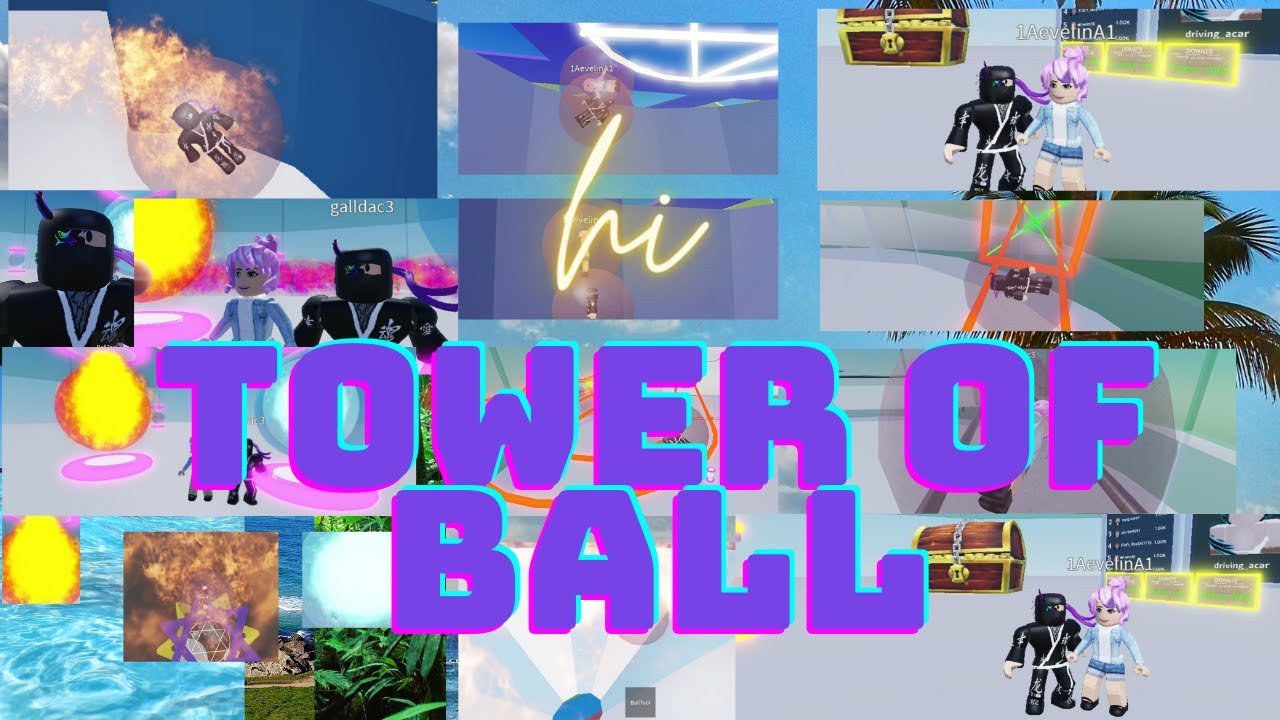 Tower of Ball on ROBLOX מגדל הכדור ברובלוקס משחקקק !! - YouTube