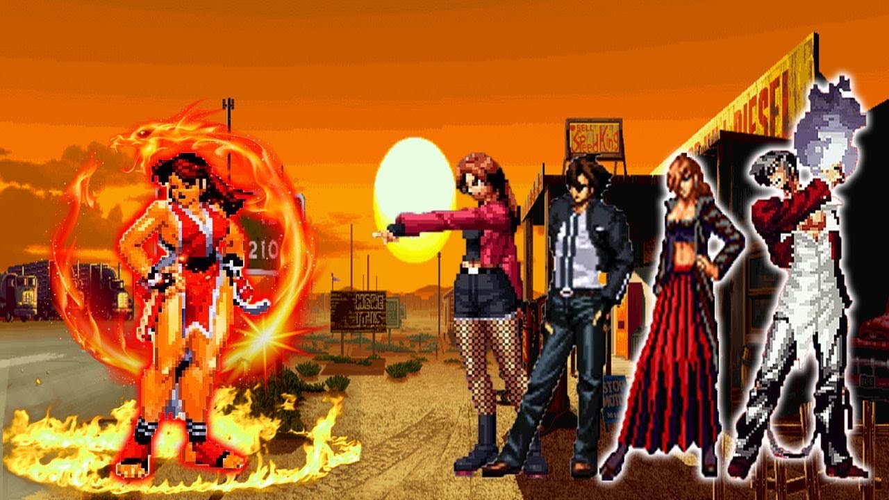 [KOF Mugen] | Neo Dark Mai Vs Kyo & Iori Team - YouTube