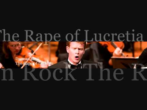 Duncan Rock sings from The Rape of Lucretia