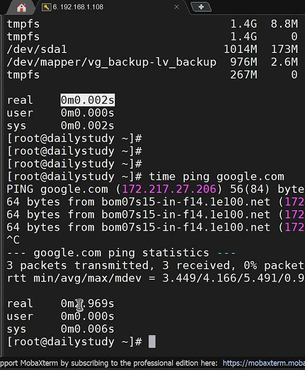 how to much time a command has taken for its execution | DailyStudyLinux #learnlinux # ...